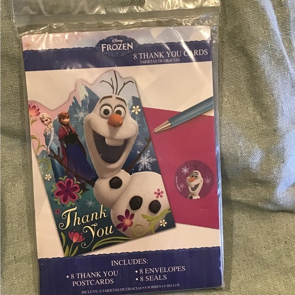 Disney | Party Supplies | Disney Frozen Olaf 8 Thank You Postcards 8 ...